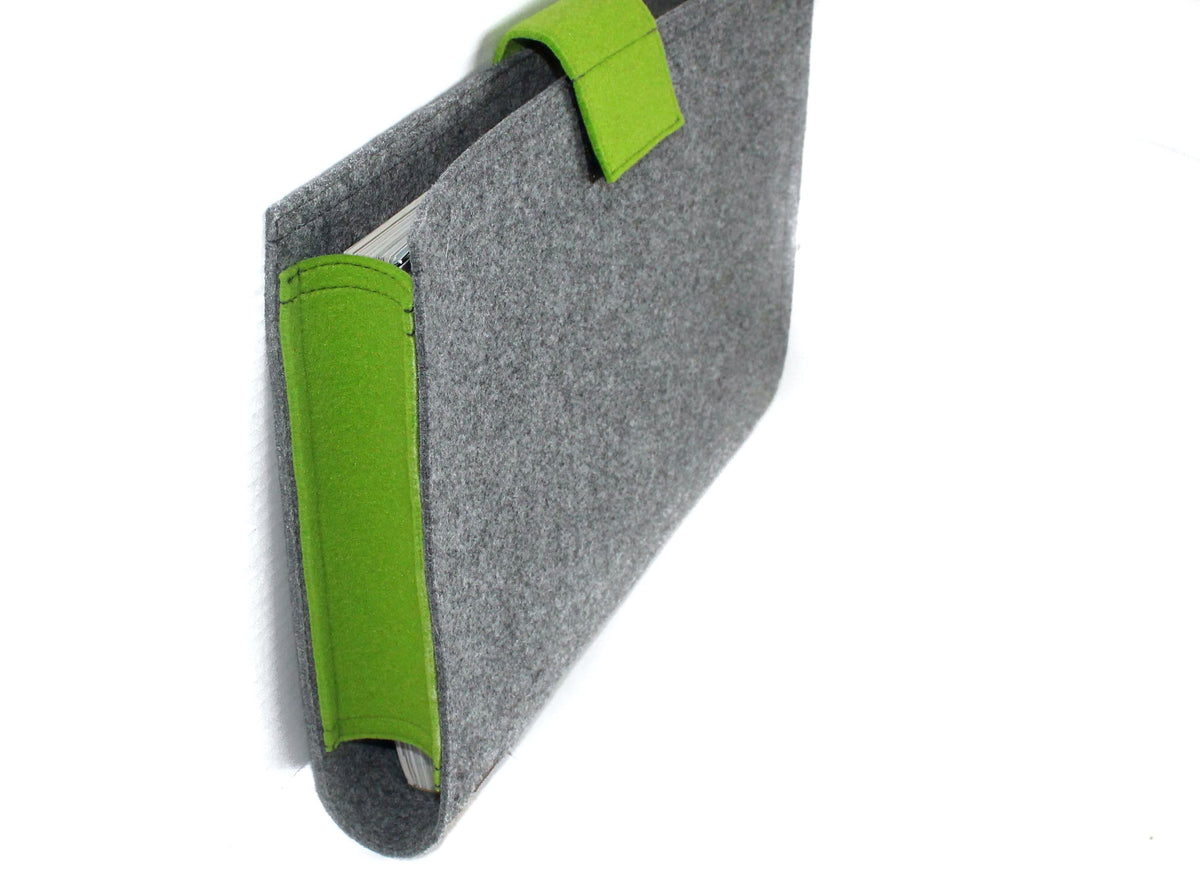 A4 Folder in Bright Grey – Lux Felt London