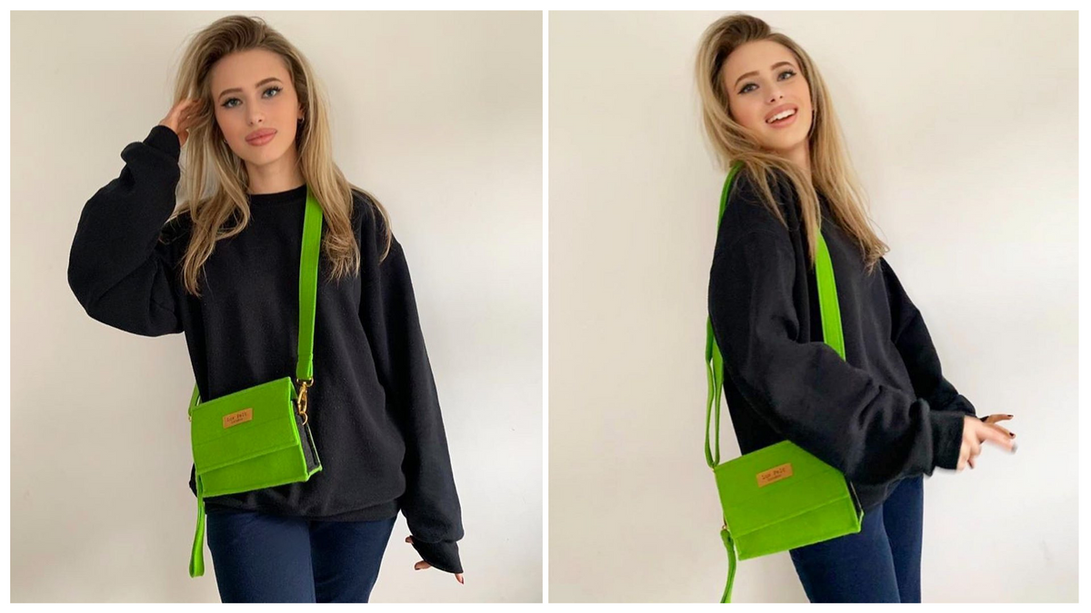 Hannah | Felt Shoulder Strap – Lux Felt London
